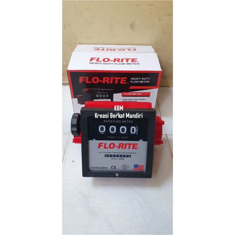 Jual FLOW METER SOLAR 1.5" INCH 4 DIGIT SERIES 999 METER FLO RITE DN40 ...