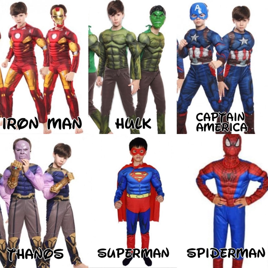 Jual Kostum Hero Anak Halloween Party Costume Cosplay Heroes IMPORT ...