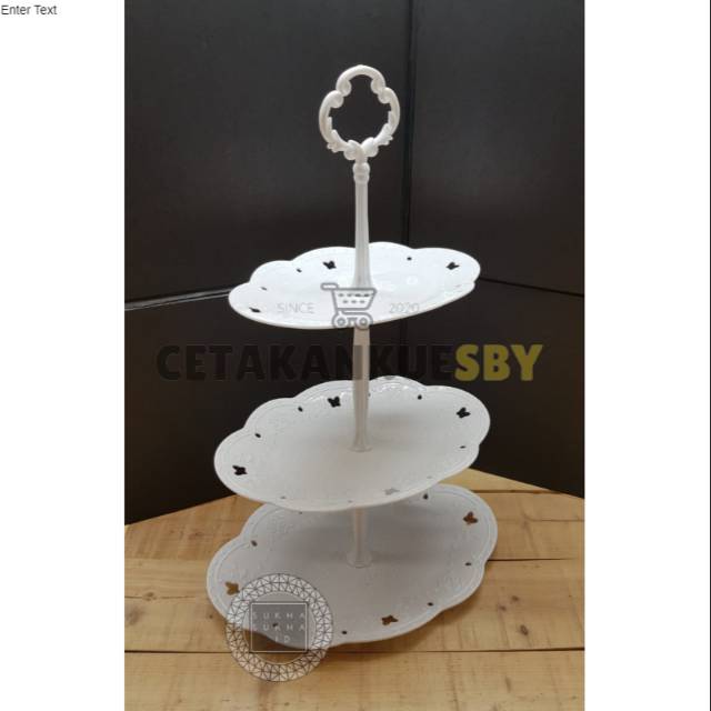 Jual (CKS) Cake Stand Tempat Cupcake Plastik Susun 3 | Shopee Indonesia