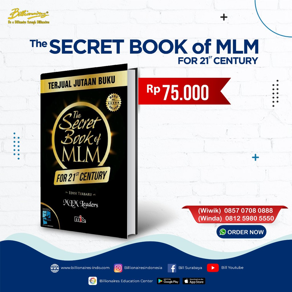 BUKU THE SECRET BOOK OF MLM FOR 21 ST CENTURY | Shopee Indonesia