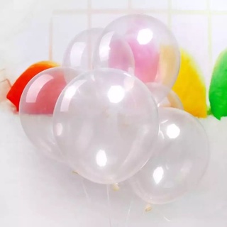 Jual Balon latex transparan / balon bening per pack isi 100pcs | Shopee ...