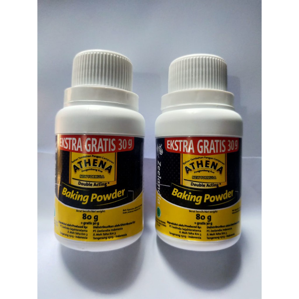Jual ATHENA BAKING POWDER DOUBLE ACTING KEMASAN BOTOL 80GR | Shopee ...