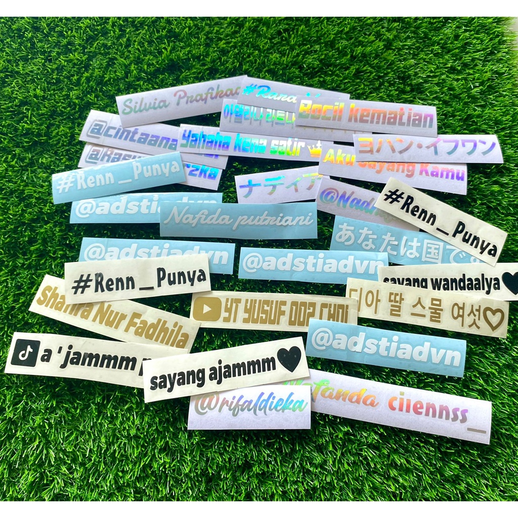 Jual stiker hologram custom nama, sticker hologram nama, | Shopee Indonesia