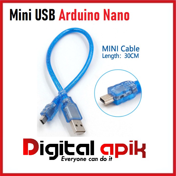 Jual Kabel Mini USB Arduino Nano V3 Ch340 30 cm 30cm Biru Indonesia|Shopee Indonesia