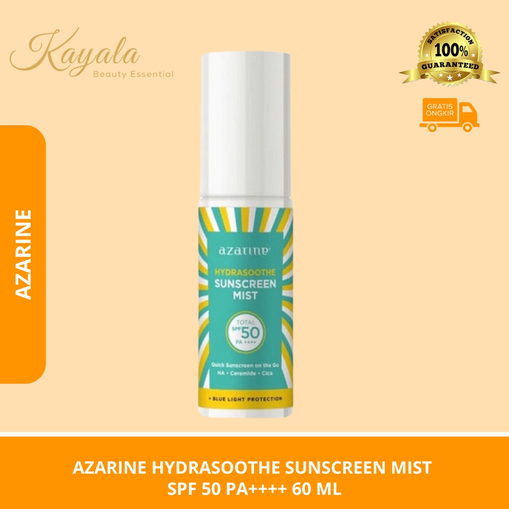 Jual AZARINE HYDRASOOTHE SUNSCREEN MIST SPF 50 PA++++ 60 ML - SUNSCREEN ...