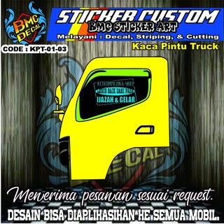 Jual Sticker Cutting Kaca Pintu Truck All Varian Desain Custom Bebas ...