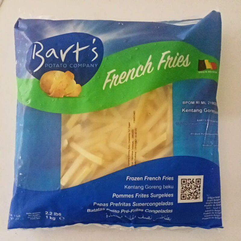 Jual Barts Kentang Goreng Shoestring French Fries 1kg | Shopee Indonesia
