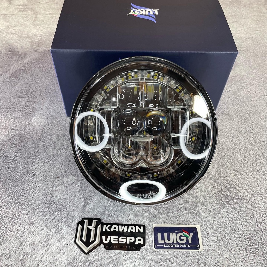 Jual Headlamp Led Daymaker Luigy For Vespa Primavera 3v - iGet | Shopee ...