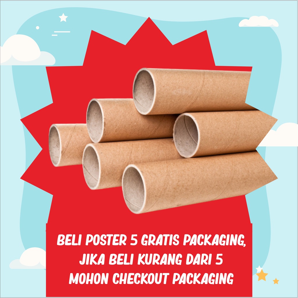 Jual Tabung Selongsong Untuk Packing Poster Edukasi Yufikids | Shopee ...