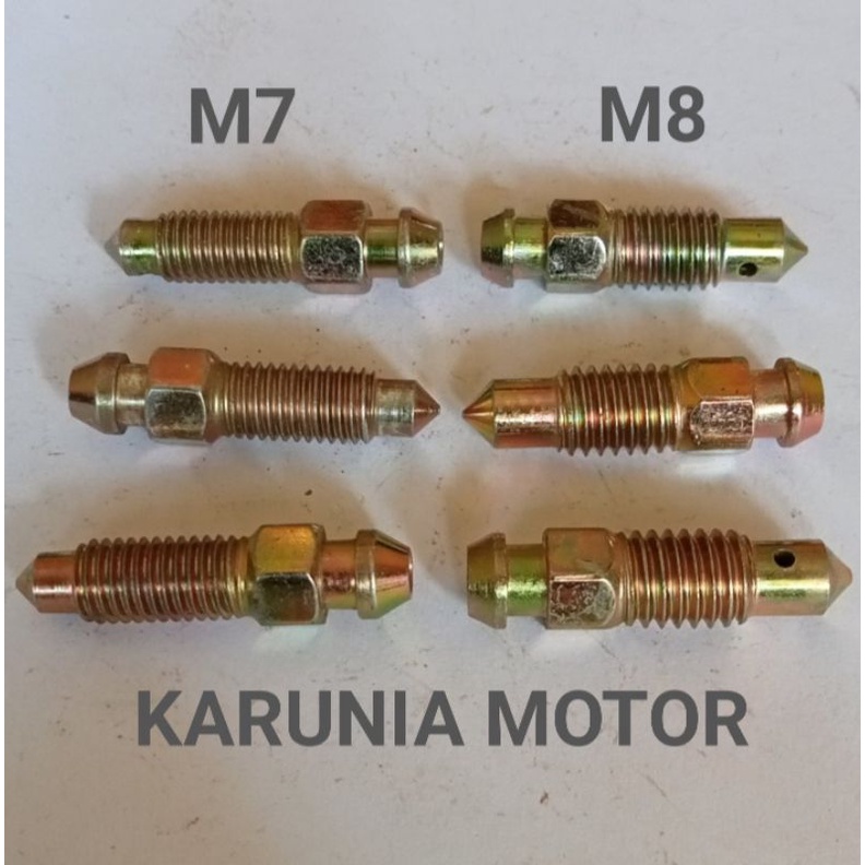 Jual Baut Nepel Nevel pembuangan angin kalifer cakram ; UK = m7 dan m8 ...