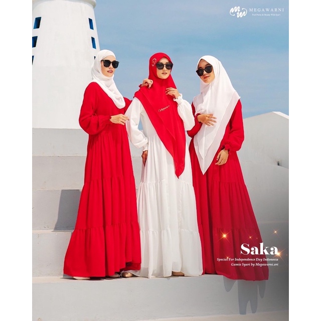 Jual GAMIS SET MERAH PUTIH by MEGAWARNI | Shopee Indonesia