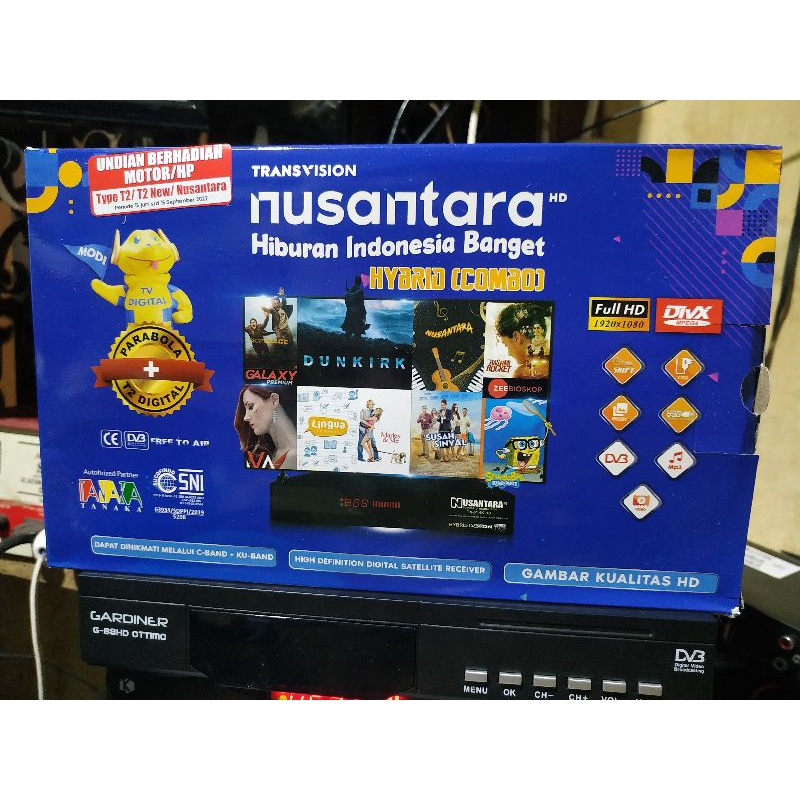 Jual Transvision Nusantara HD combo ( parabola + DVBT2) | Shopee Indonesia