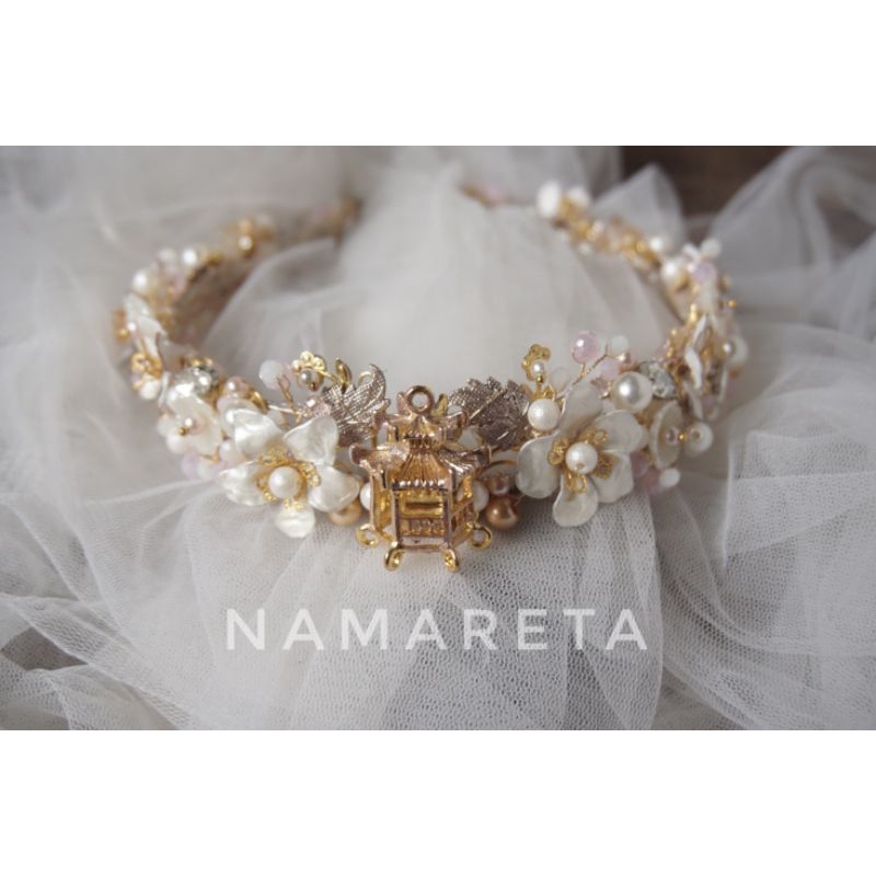 Jual Namareta White Pagoda Sangjit Crown Sangjit Headpiece Sangjit ...