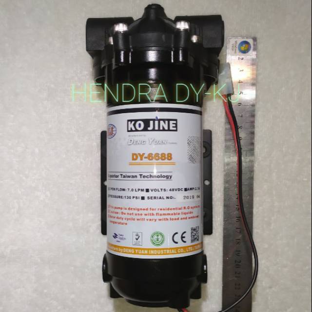 Jual Booster Pump RO Deng DY-6688 500GPD. MADE IN TAIWAN. | Shopee Indonesia