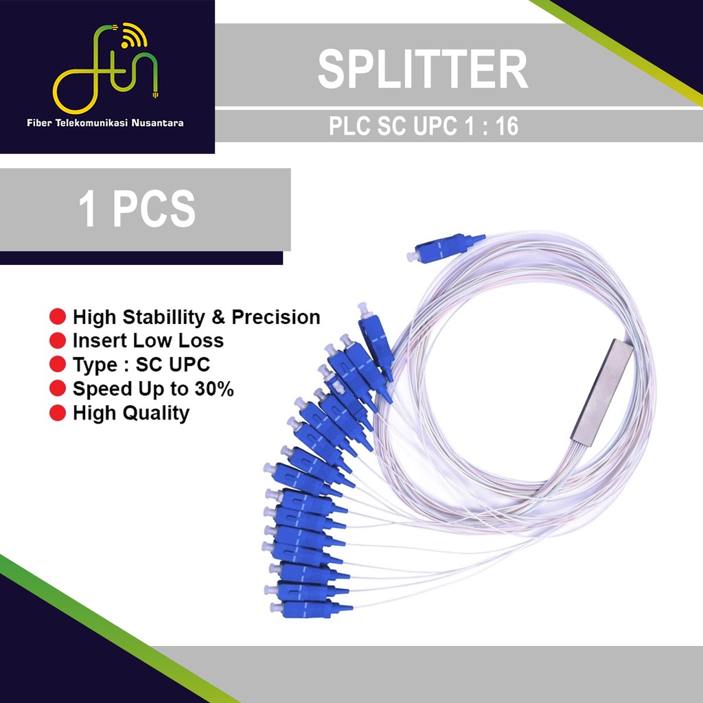 Jual Passive Splitter UPC 1:16/ Splitter 1:16 PLC/ Splitter 16 Way ...