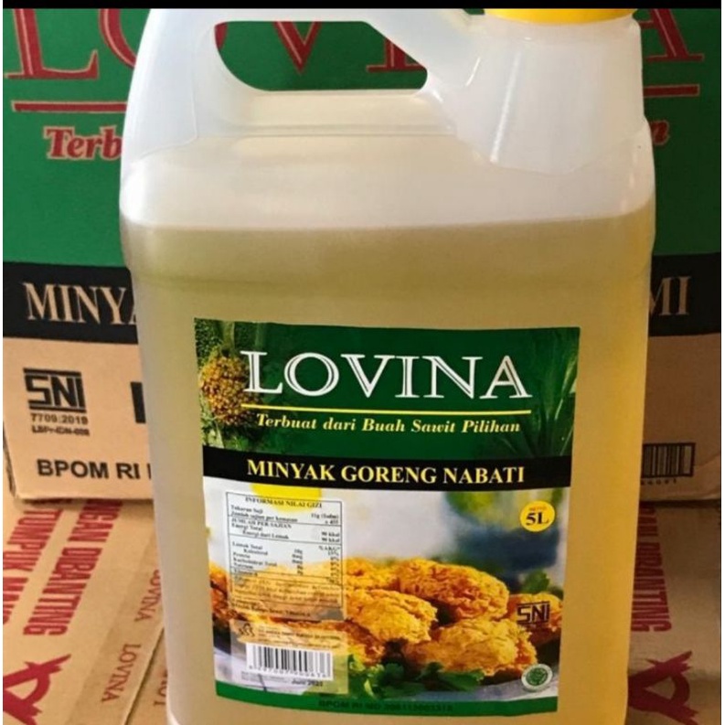 Jual minyak goreng lovina jerigen 5liter (BACA DESKRIPSI!!!!) | Shopee Indonesia