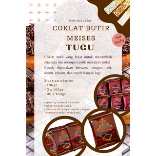 Jual TUGU Meises / Coklat Butir / Meses Dark Chocolate @100gr | Shopee ...
