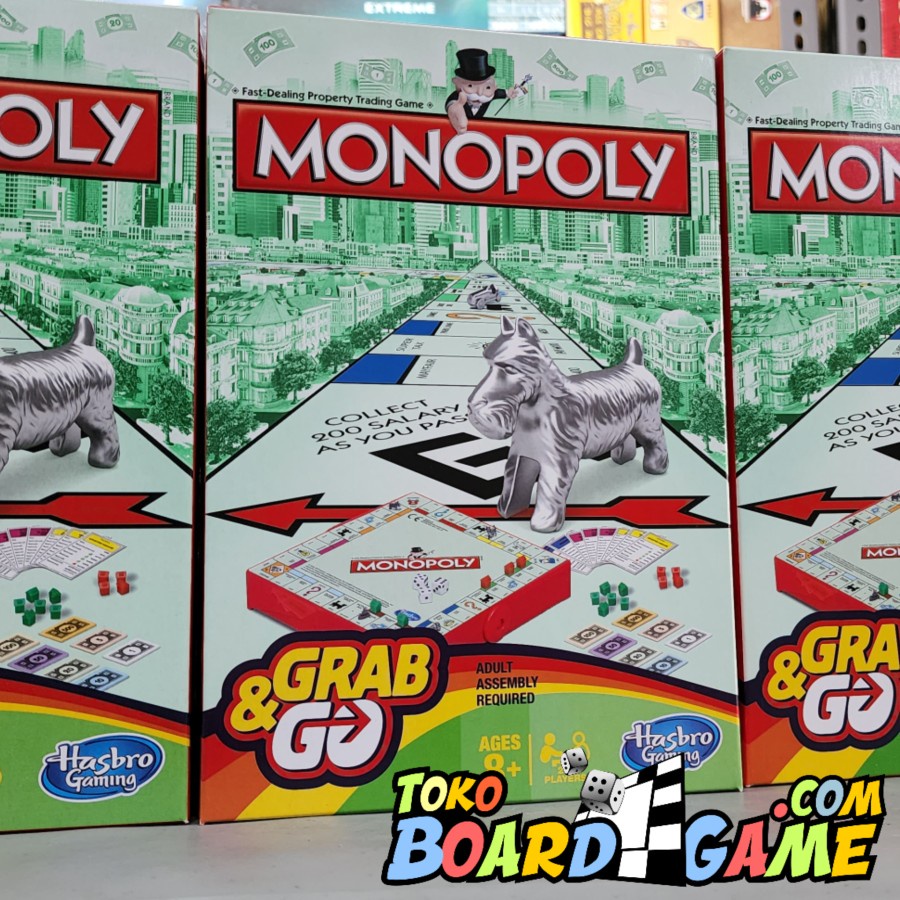 Jual Monopoly Grab & Go - Grab and Go Board Game ( Hasbro Original ...
