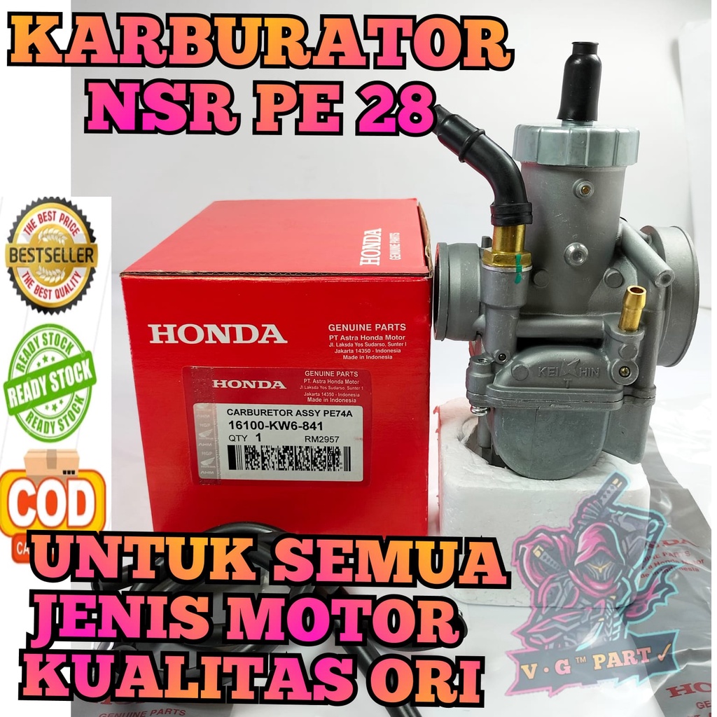 Jual KARBURATOR HONDA KEIHIN NSR PE 28 KUALITAS ORIGINAL HONDA KEIHIN mudah setting langsam ...