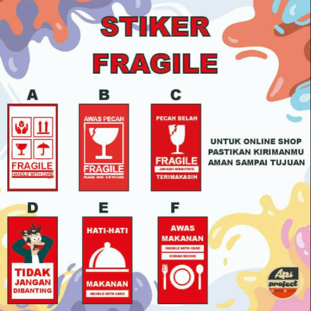 Jual Stiker Pengiriman Label Fragile | Shopee Indonesia