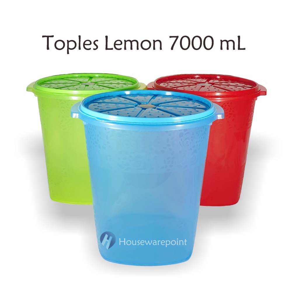 Jual 3 pcs Toples Lemon 7000 ml/ Toples kerupuk/ Toples snack/Toples ...