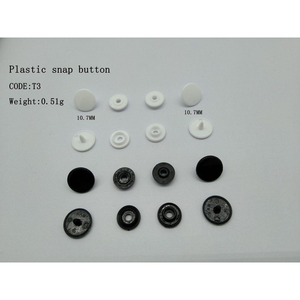 Jual Kancing Cetet Knop Plastik Acetal Snap Button T3 , T5, T8 KAM ...