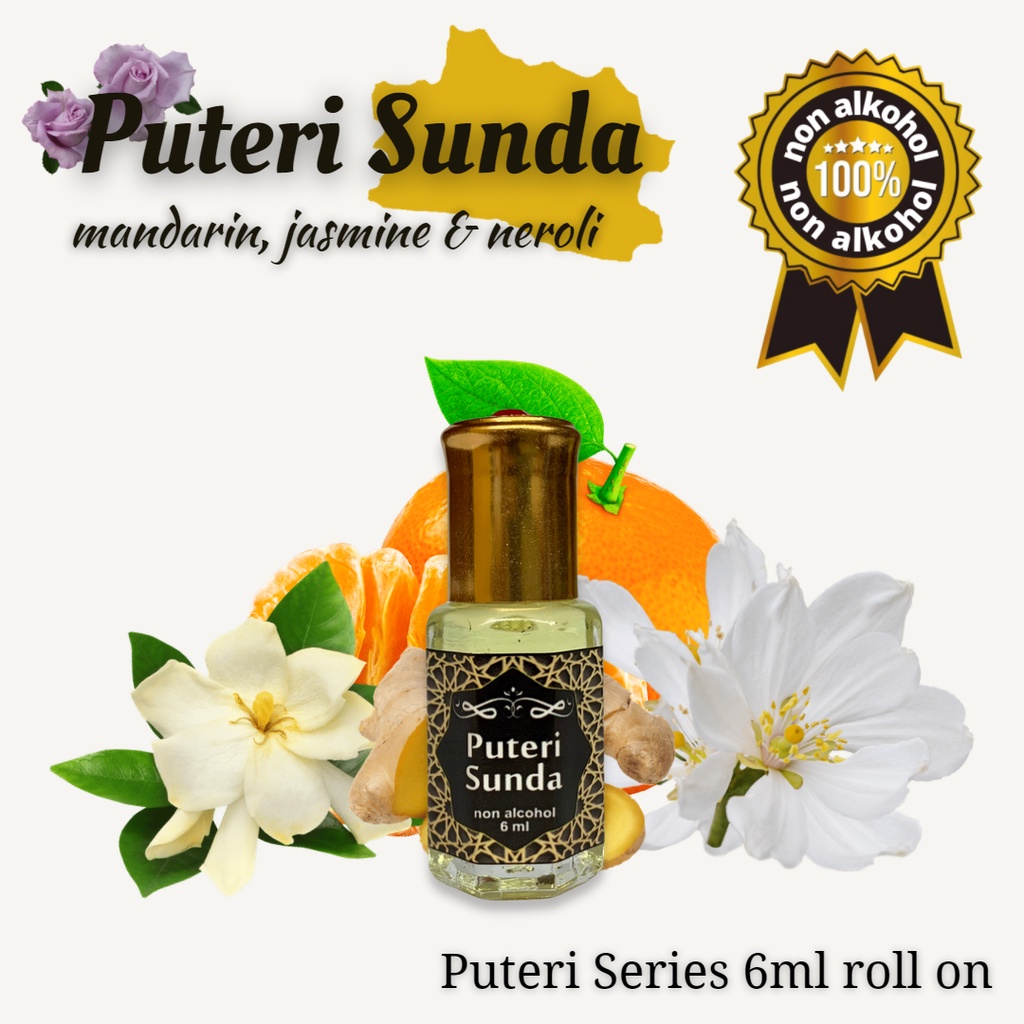 Jual Parfum Puteri Pasundan 6ml Roll On Minyak Wangi Perempuan Non ...