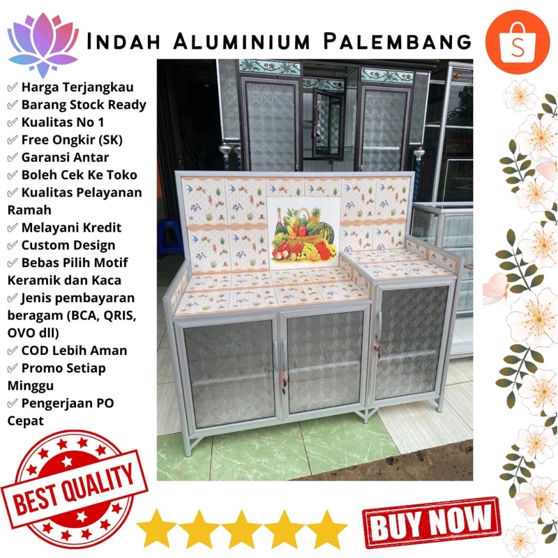 Jual MEJA KOMPOR ALUMINIUM MINIMALIS MURAH PALEMBANG | Shopee Indonesia