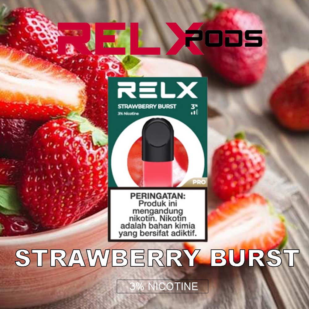 Jual RELX Infinity Essential Pod Pro Strawberry Burst 1 Pack isi 1 Pods ...
