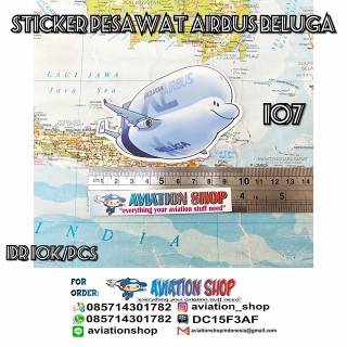 Jual Sticker stiker Pesawat Airbus Beluga Indonesia|Shopee Indonesia
