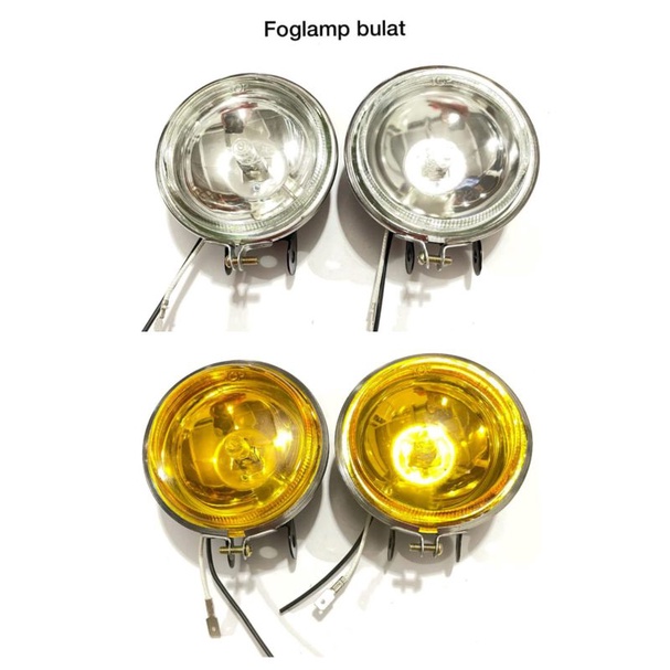 Jual Lampu Sorot /Lampu Tembak/Fog Lamp Halogen Model Bulat Harga Perbiji Dan Perpasang | Shopee ...