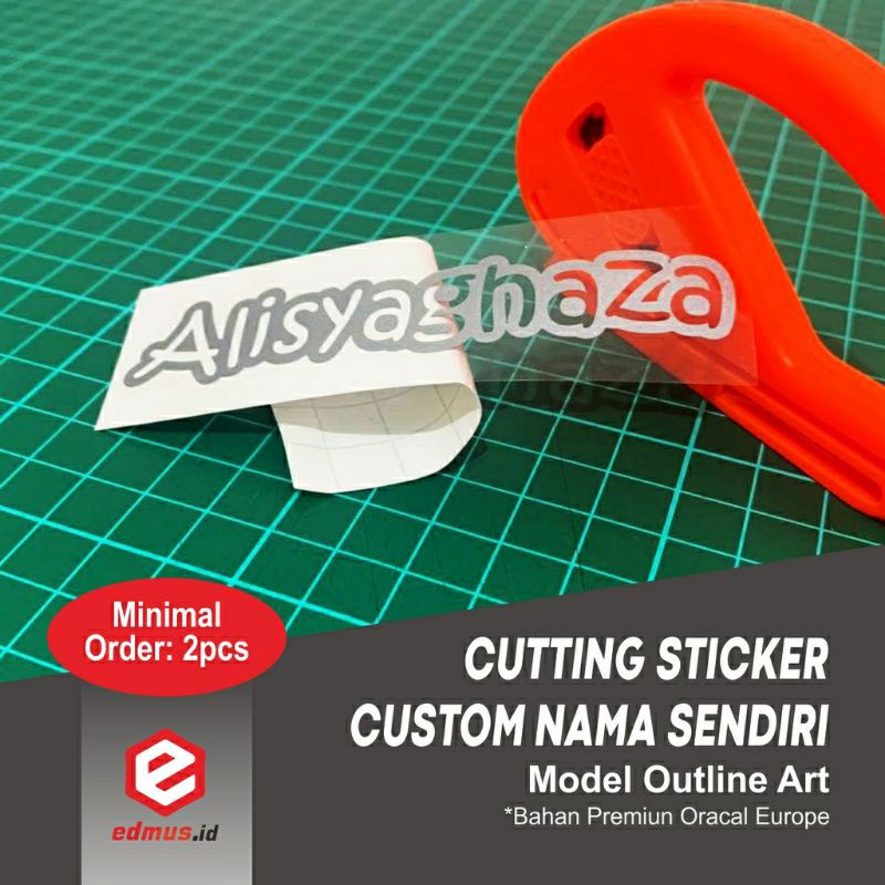 Jual sticker cutting nama | Shopee Indonesia