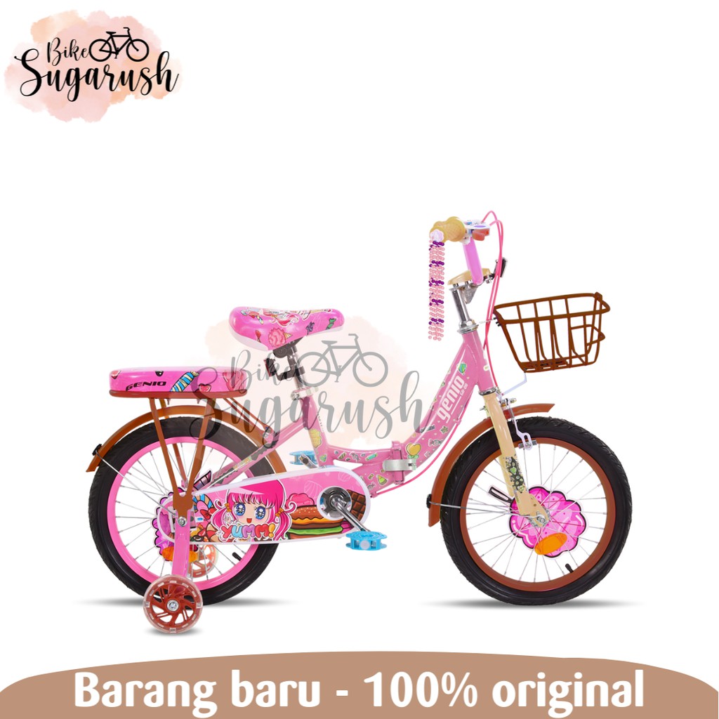 Jual Sepeda Anak Perempuan Cewek Mini 12 16 18 Inch Genio Yummi ...