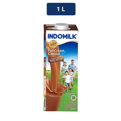 Jual Indomilk Susu UHT Full Cream Cokelat 1 L Indonesia|Shopee Indonesia