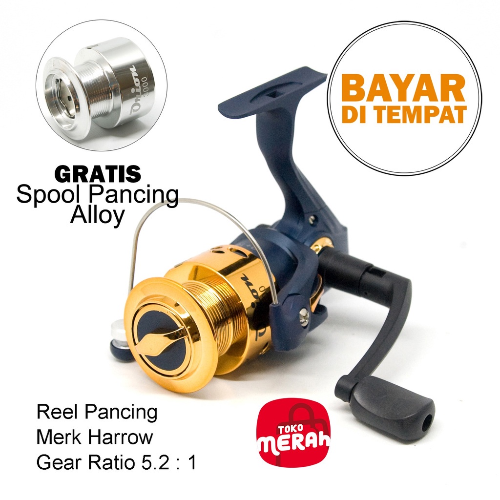 Jual Alat Gulungan Reel Real Pancing Alloy / Nylon Harrow Alat Pancing ...