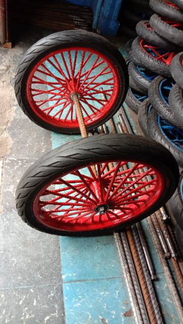 Jual roda gerobak ruji besi 18 ring 17inch | Shopee Indonesia
