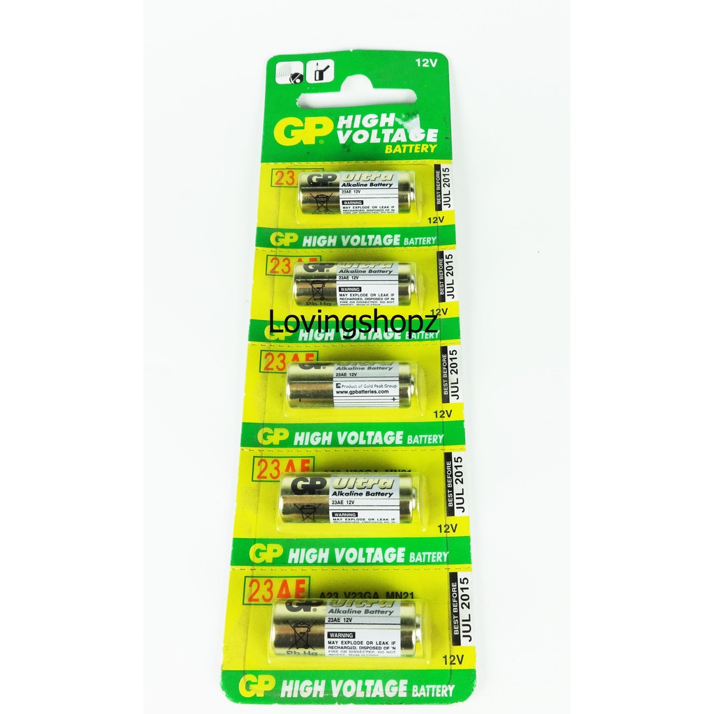 Jual Baterai GP 23A 12V Ultra Alkaline Batere Remote Battery A23 23A MN21 Indonesia|Shopee Indonesia