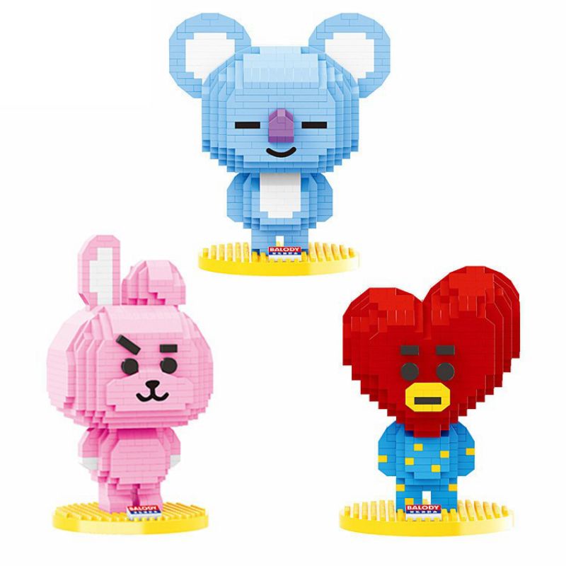 Jual BT21 lego nano block small particle building blocks pajangan bt21 ...