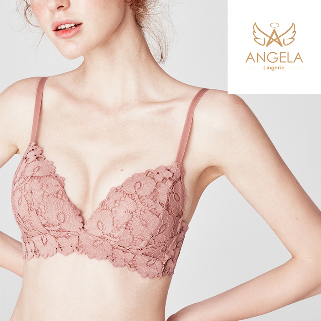 Jual Angela Premium Japan Bra Bh Push Up Set Tanpa Kawat Celana Dalam