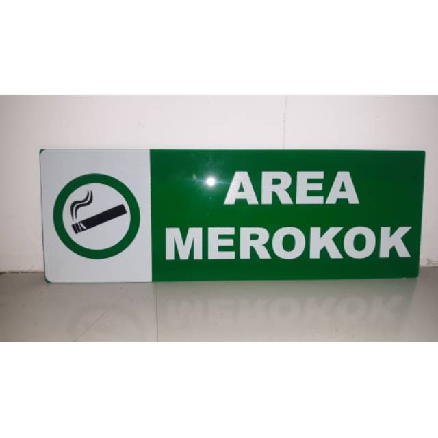 Jual Sign label acrylic area merokok , sign board akrilik area merokok ...