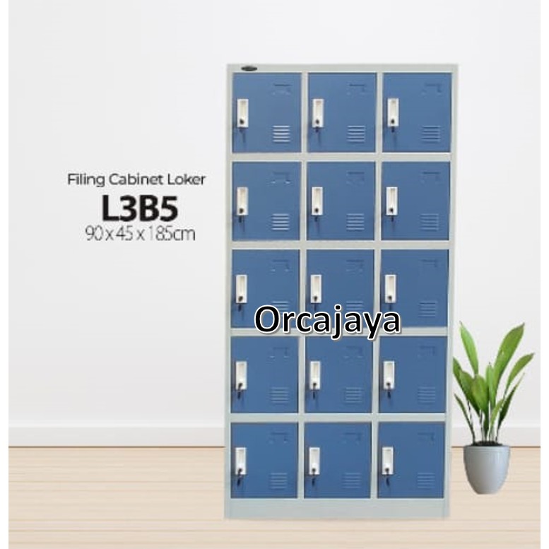 Jual Lemari besi Loker / Locker 15 Pintu Murah/(door steel locker ...