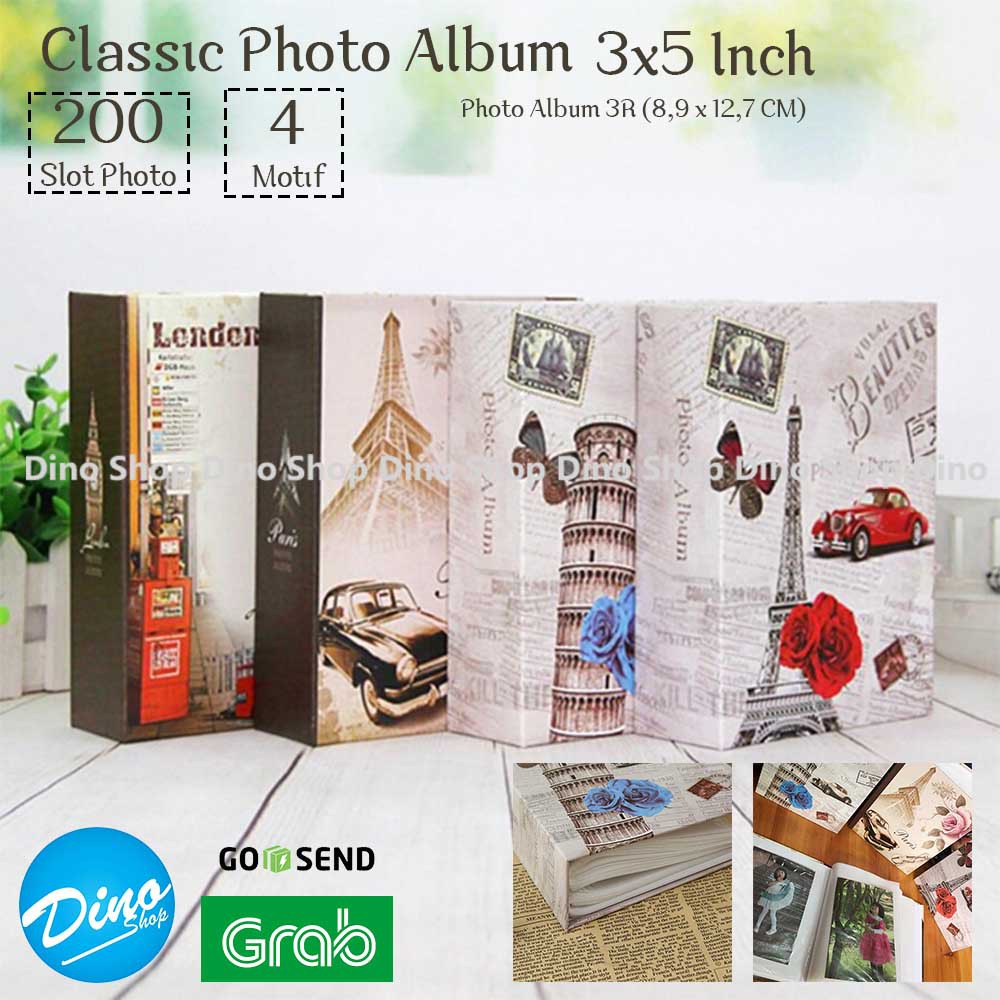 Jual Album Foto 3R CLASSIC Motif (3x5 Inch) 200 Slot Photo Album ...