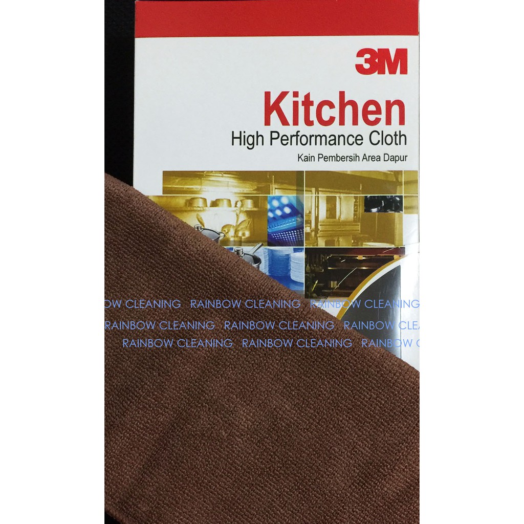 Jual 3M Kain Lap Microfiber - Kitchen High Performance Cloth Coklat ...