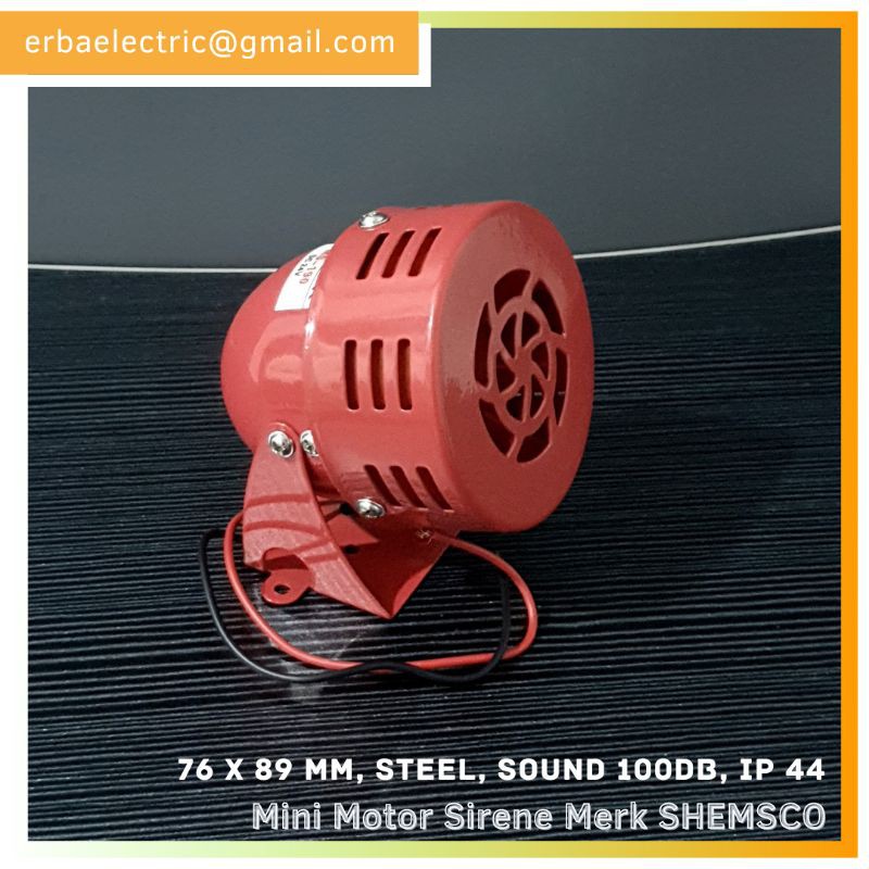 Jual SHEMSCO MS-190 DC 24v Motor Sirene Industri Alarm Warning Siren ...