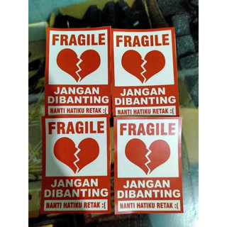Jual STIKER FRAGILE UNIK LUCU,KERTAS FRAGILE | Shopee Indonesia