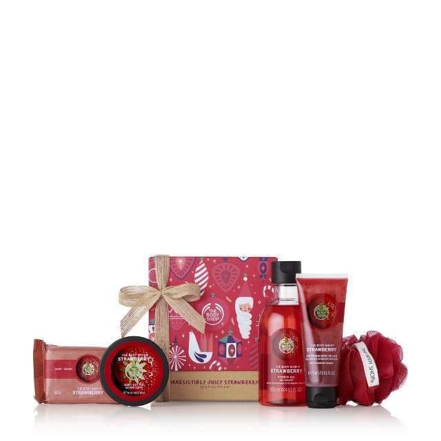 Jual The Body Shop Gift Set Box Strawberry Collection / Kado ...