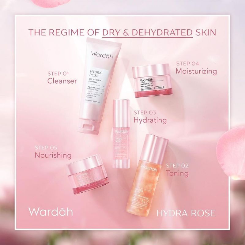 Jual Wardah HYDRA ROSE Petal Infused Toner 100 ml | Shopee Indonesia