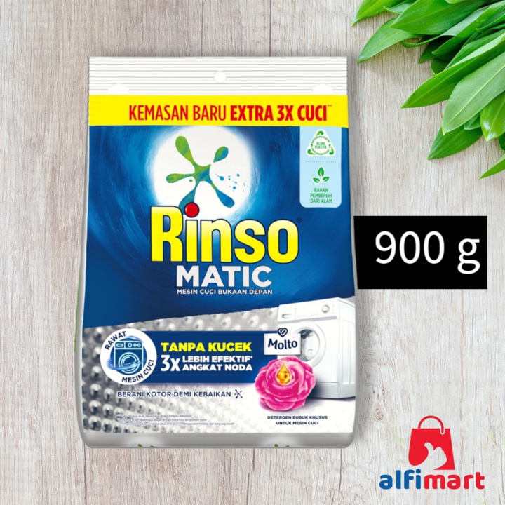 Jual Rinso Matic Molto 900g 900 g Detergen Bubuk Mesin Cuci Bukaan ...