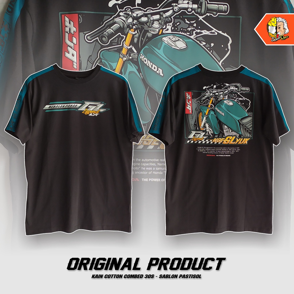 Jual kaos honda cb terbaru / kaos honda gl 100 / tshirt gl max / atasan baju gl legend / kaos ...