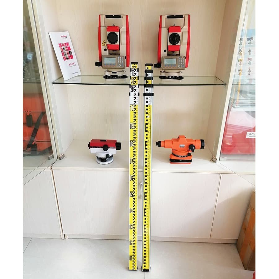 Jual RAMBU MISTAR BAK UKUR 3M/3 METER/ LEVELLING/ALUMINIUM STAFF3M ...